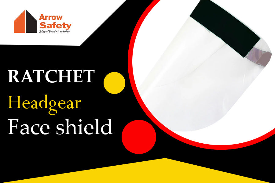 Buy Ratchet Headgear Face Shield Sale Online – Arrow Safety Canada